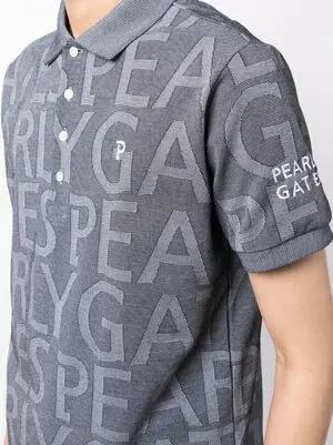 PEARLY GATES Logo-jacquard Polo Shirt