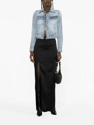 COURREGES Zip-up Denim Jacket