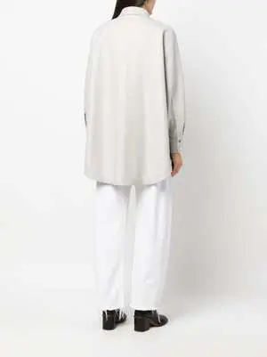 Herno Felted-finish Virgin Wool Shirt - Grey