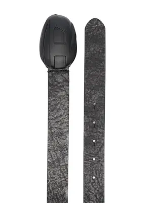 DIESEL® Logo-buckle Leather Belt