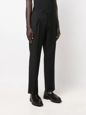 Canali Slim-fit Tailored Trousers - Black