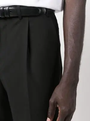 Canali Slim-fit Tailored Trousers - Black