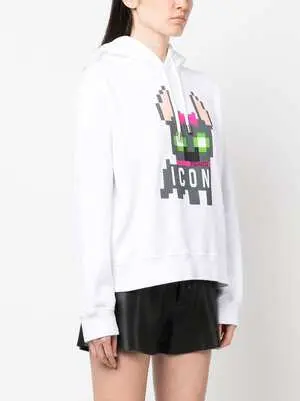 Dsquared2 Icon Pixelated-print Hoodie