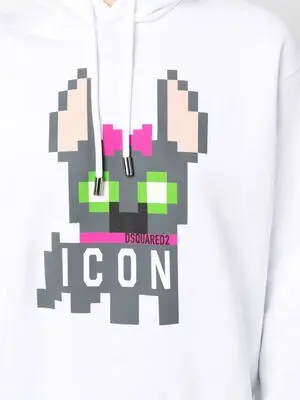 Dsquared2 Icon Pixelated-print Hoodie