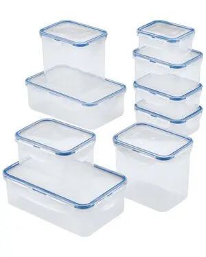 LOCKNLOCK Locknlock Food Storage 18Pc Clear Container Set - Clear