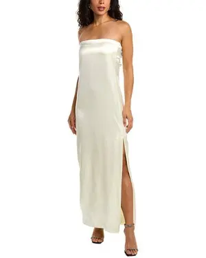 NICHOLAS Nicholas Strapless Satin Dress - White