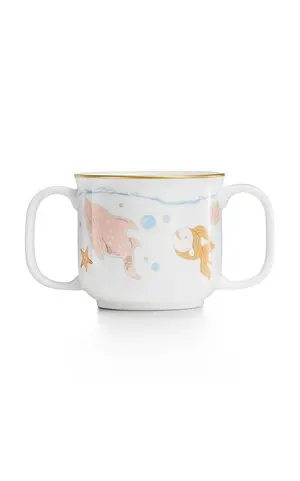 Tiffany & Co. Tiny Sea Animals Bone China Double-handle Baby Cup - Multi
