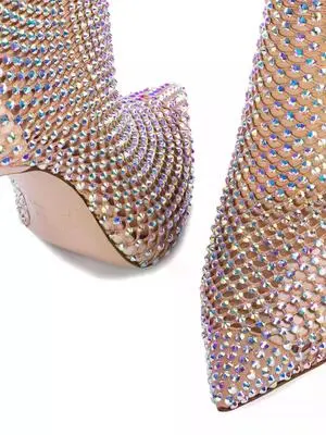 LE SILLA Gilda 125mm Crystal-embellished Pumps