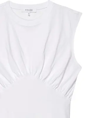 FRAME Empire Organic-cotton Knitted Top