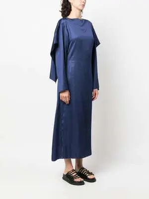 MAISON MARGIELA Long-sleeve Satin Midi Dress