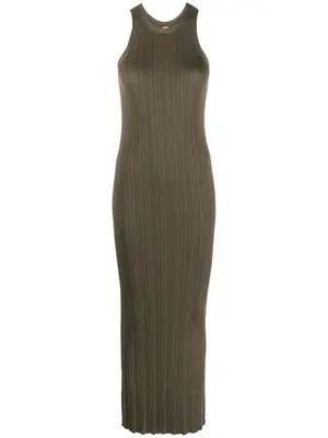 TOTEME Ribbed-knit Racerback Maxi Dress