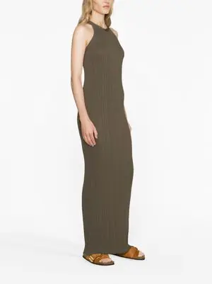 TOTEME Ribbed-knit Racerback Maxi Dress