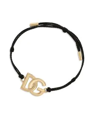 Dolce & Gabbana Dg Logo Cord Bracelet