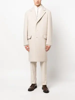 Brunello Cucinelli Notched-lapels Single-breasted Coat