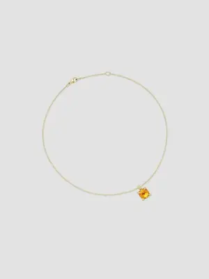 David Yurman Chatelaine Pendant Necklace In 18k Yellow Gold With Pavé Diamonds - Citrine