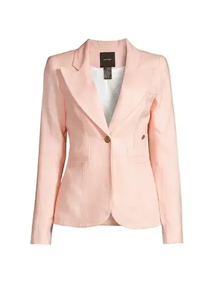 Smythe Women's Duchess Linen Blazer - Ballet  Ballet