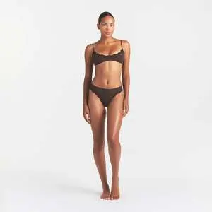 SKIMS Tanga | Pink | 2xl | Fits Everybody Lace Espresso