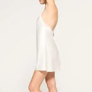 SKIMS Bridal Silk Slip Dress - Marble