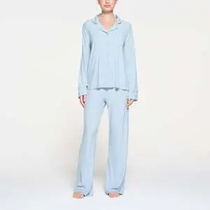 SKIMS Pajama Set | Grey | 2xs | Soft Lounge Celeste