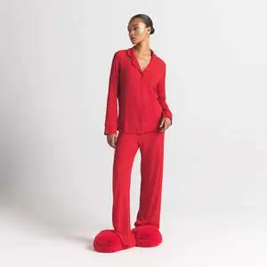 SKIMS Pajama Set | Red | | Soft Lounge - Cherry