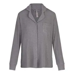 SKIMS Pajama Set | White | 2xs | Soft Lounge Gray