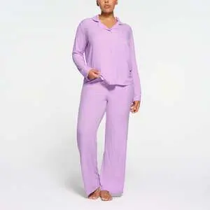 SKIMS Pajama Set | Grey | 2xs | Soft Lounge Sugar Plum