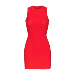 SKIMS Tank A-Line Mini Dress Ruby
