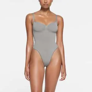 SKIMS Seamless Sculpt Thong Bodysuit Pacific