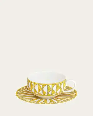Hermès Soleil D' Tea Cup & Saucer Set - No Color
