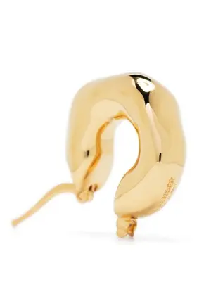 JIL SANDER Small Hoop Earrings - Gold