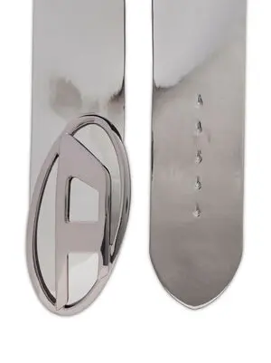 DIESEL® B-1dr Metallic-effect Belt - Silver