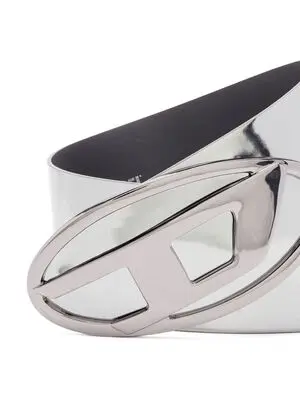 DIESEL® B-1dr Metallic-effect Belt - Silver