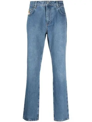 Moschino Leo Teddy-print Skinny Jeans