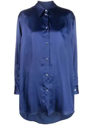 MAISON MARGIELA Oversized Cut-out Satin Shirt