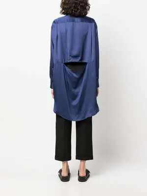 MAISON MARGIELA Oversized Cut-out Satin Shirt