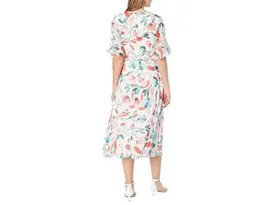 Dkny Short Sleeve Tie Wrap Dress