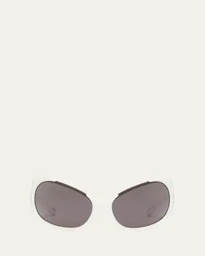 Balenciaga Balenciaga Gotham Wrap Sunglasses Shiny Black