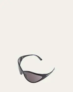 Balenciaga 90s Oval Sunglasses - Black