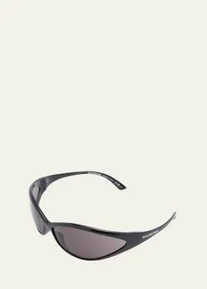 Balenciaga 90s Oval Sunglasses - Black