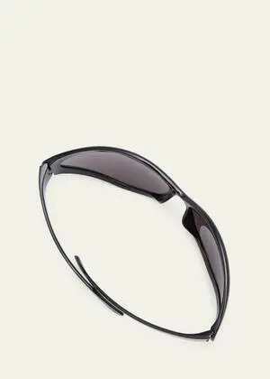 Balenciaga 90s Oval Sunglasses - Black