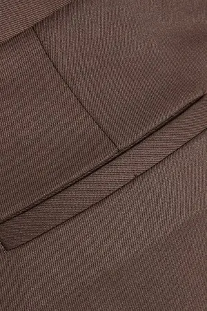 NILI LOTAN Arielle Wool-twill Flared Pants - Dark Brown