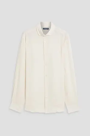 Frescobol Carioca Antonio Linen Shirt Ecru