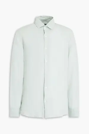 Frescobol Carioca Antonio Linen Shirt Mint