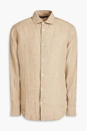 Frescobol Carioca Antonio Linen Shirt Sand