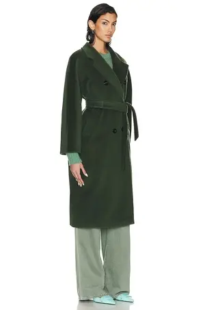 Max Mara Madame Coat In Green