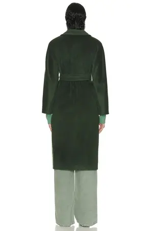 Max Mara Madame Coat In Green