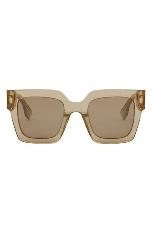 Fendi Fendi Roma Square Sunglasses Bronze