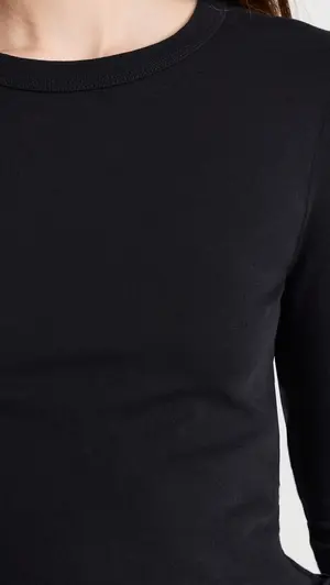 SLVRLAKE Long Sleeve Baby Tee - Raven