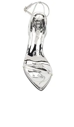 Femme La Metallic Silver Stiletto Sandal