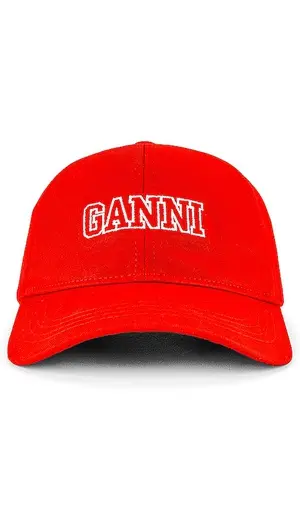 GANNI Cap Hat In Red